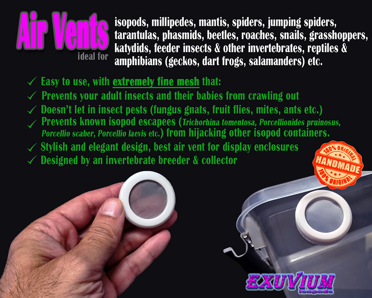 Air vents ventilation grille with ultra fine mesh for isopods – Exuvium ...