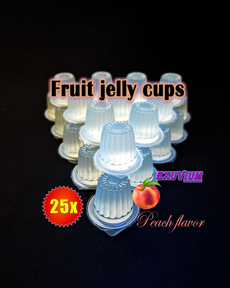 Insect jelly, Beetle jelly (Fruit jelly cups) – Peach flavor – Exuvium