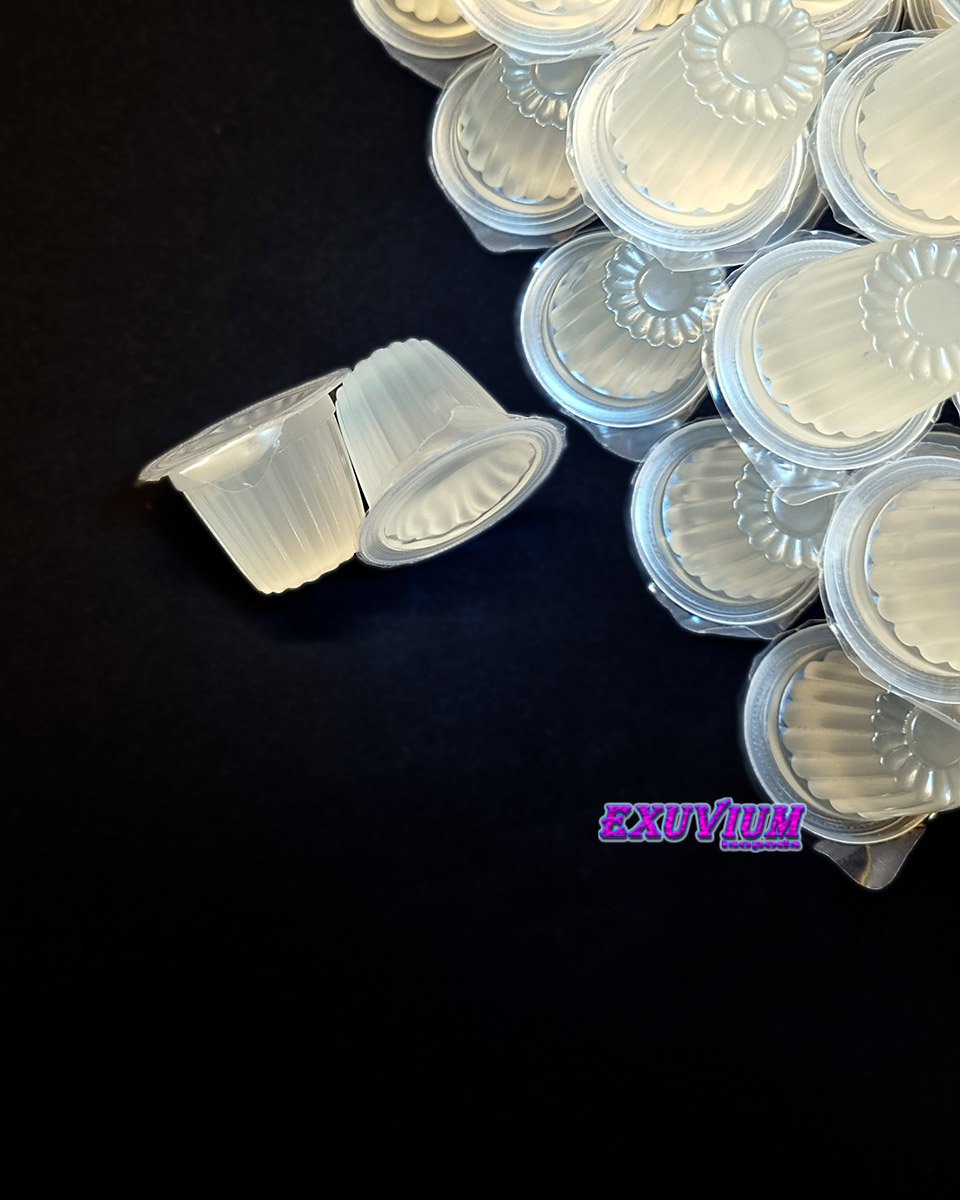 Insect jelly, Beetle jelly (Fruit jelly cups) – Peach flavor – Exuvium