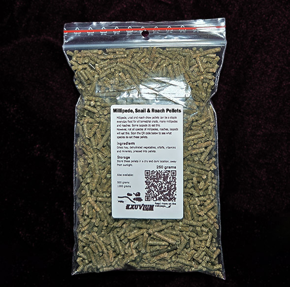 Pellets for Millipedes, Snails & Roaches – Exuvium Isopods